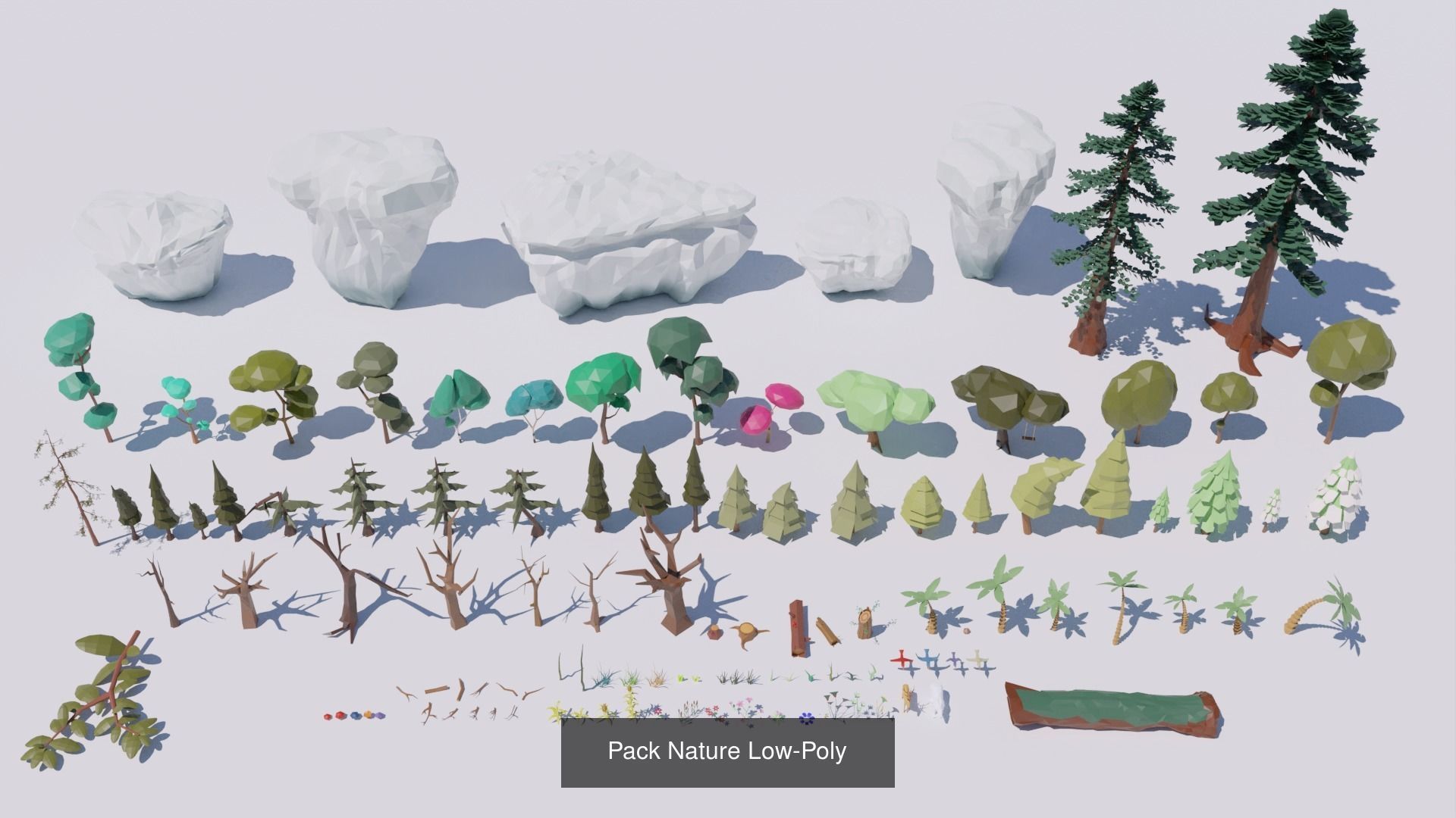 Collection Low-Poly Assets 3D model VR / AR / low-poly | CGTrader