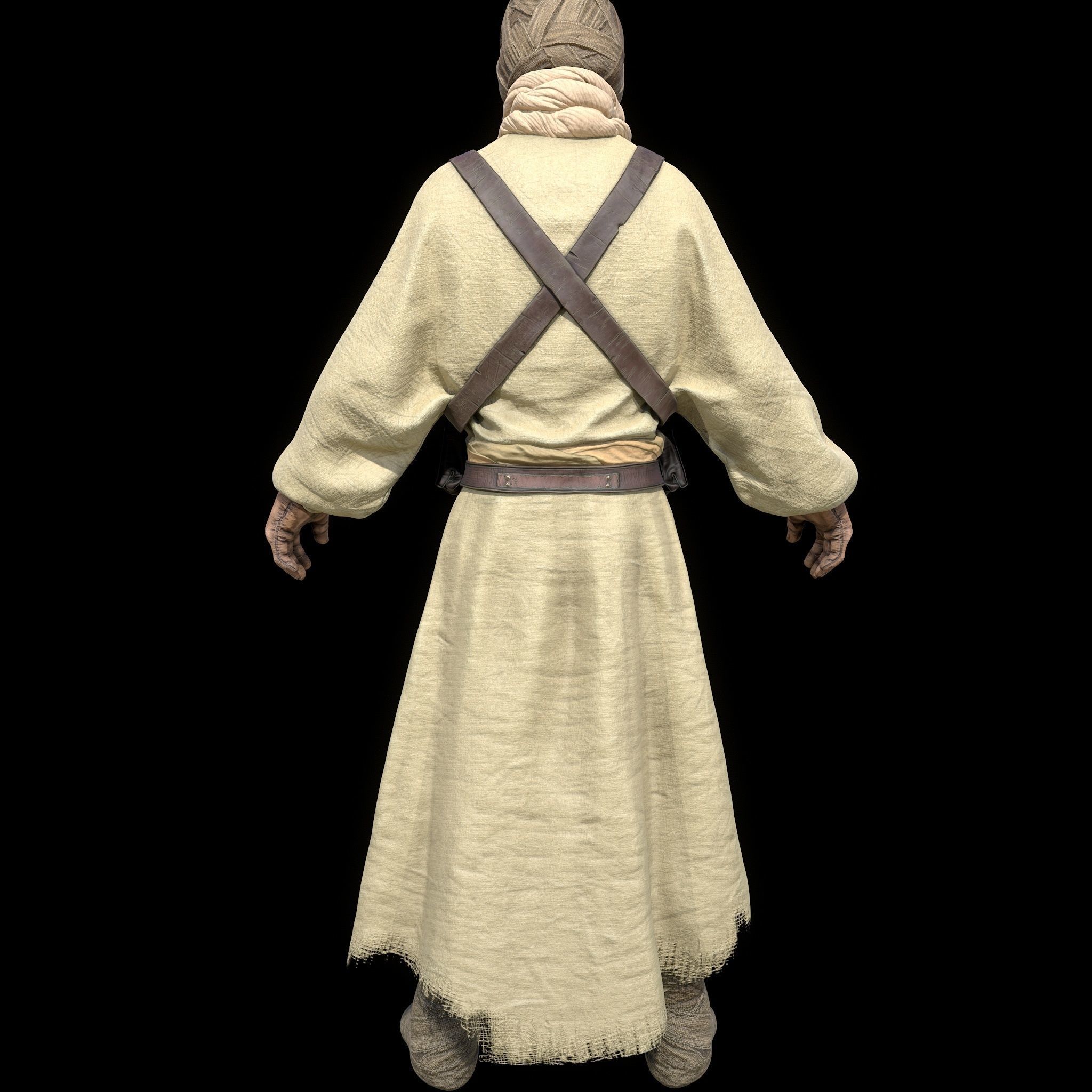 3D model Tusken Raider Game ready model VR / AR / low-poly | CGTrader