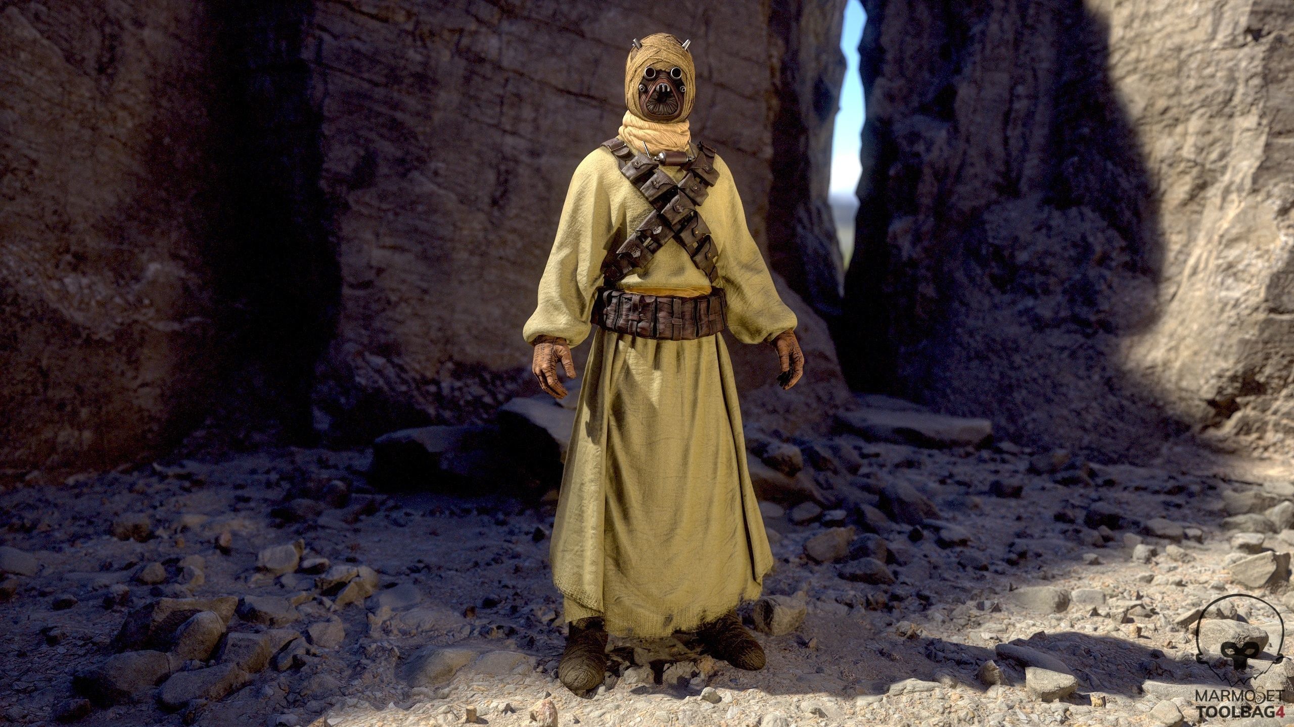 3D model Tusken Raider Game ready model VR / AR / low-poly | CGTrader