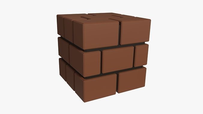 Brick Block - Mario free 3D model | CGTrader