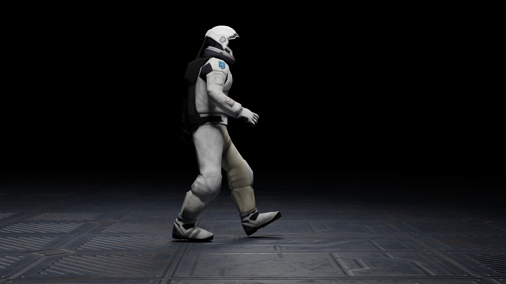 3D model Astronaut Start walking animated VR / AR / low-poly | CGTrader