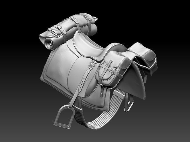 saddle 3D model 3D printable | CGTrader