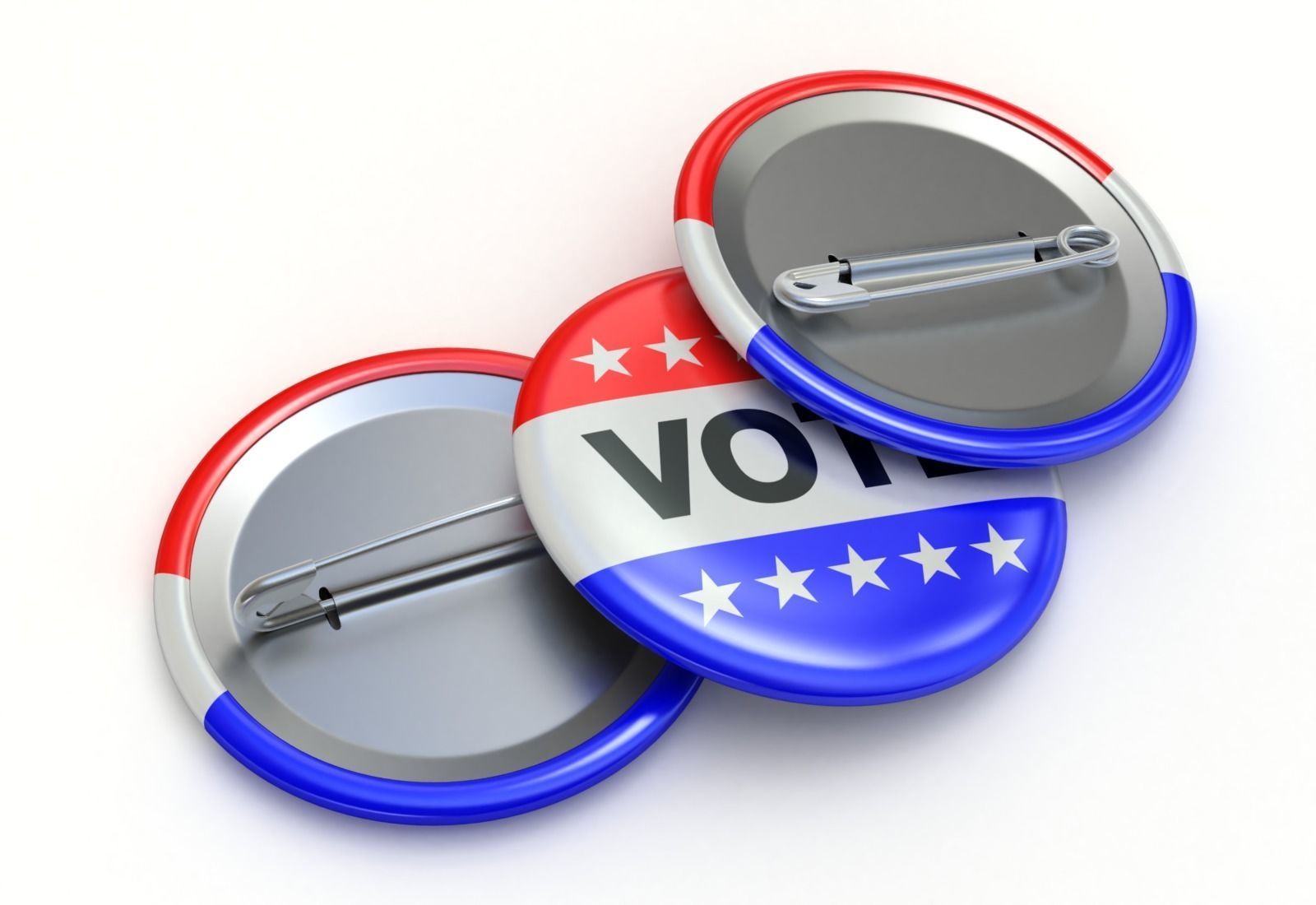 Vote Badge 3D model | CGTrader