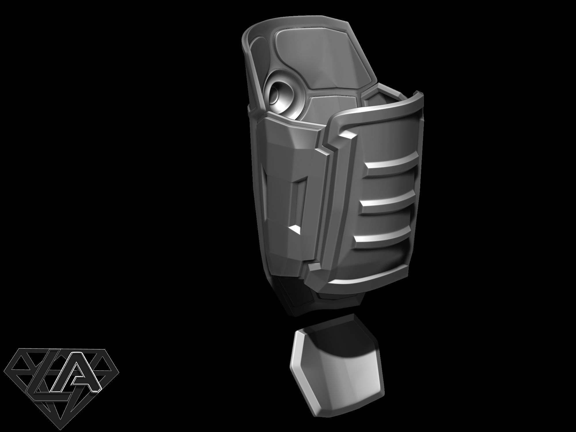 Combat arm protection night sentinel 3D model 3D printable | CGTrader