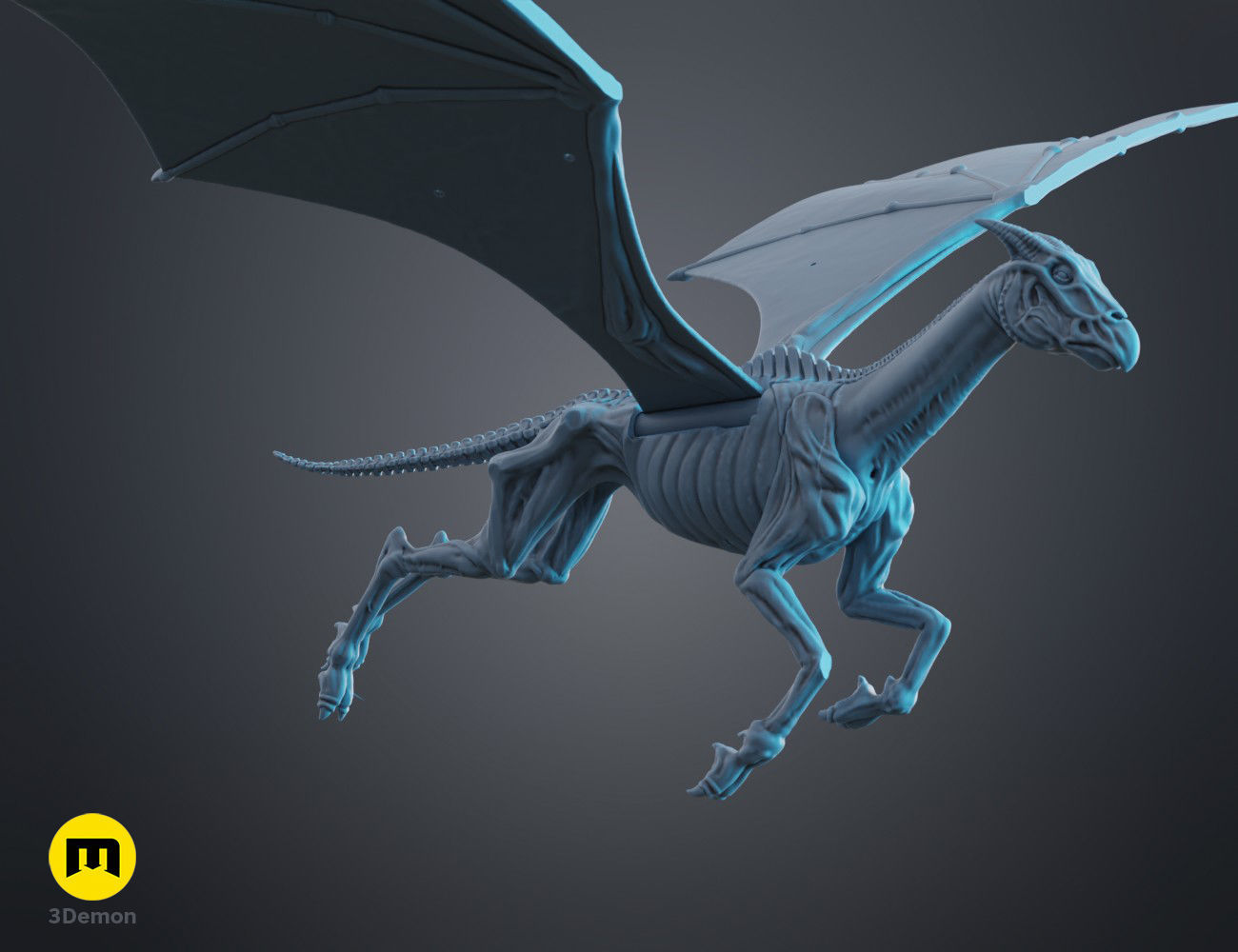 Thestral Flying Mobile 3D model 3D printable | CGTrader