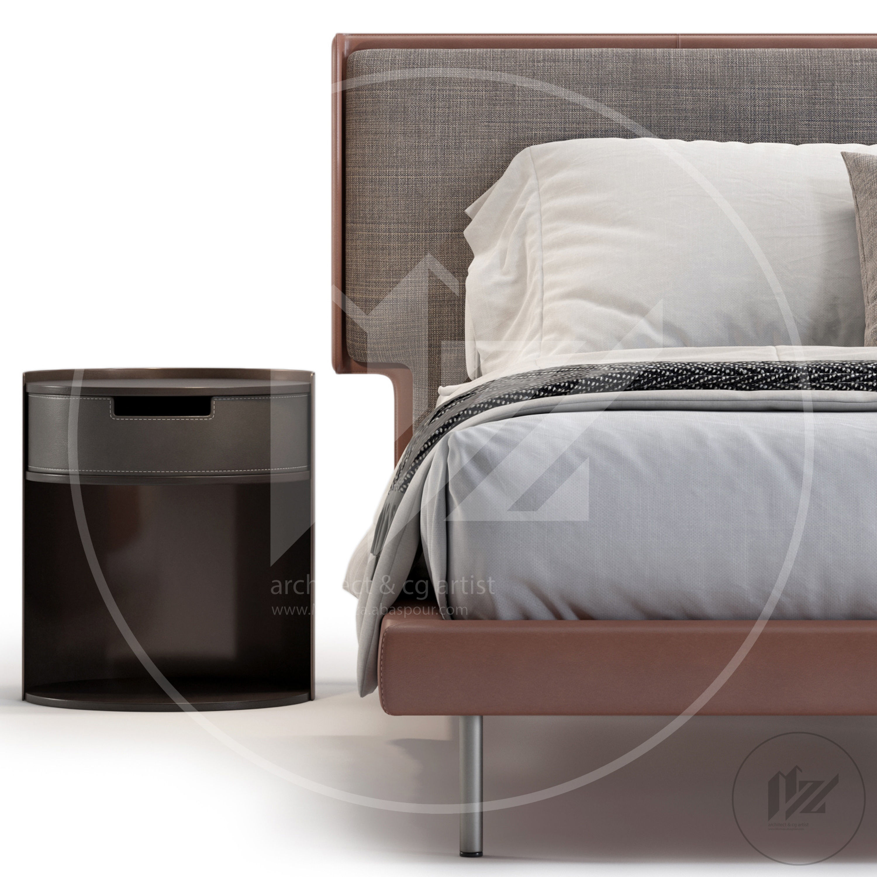 Ditreitalia SKIN Bed 3D model | CGTrader