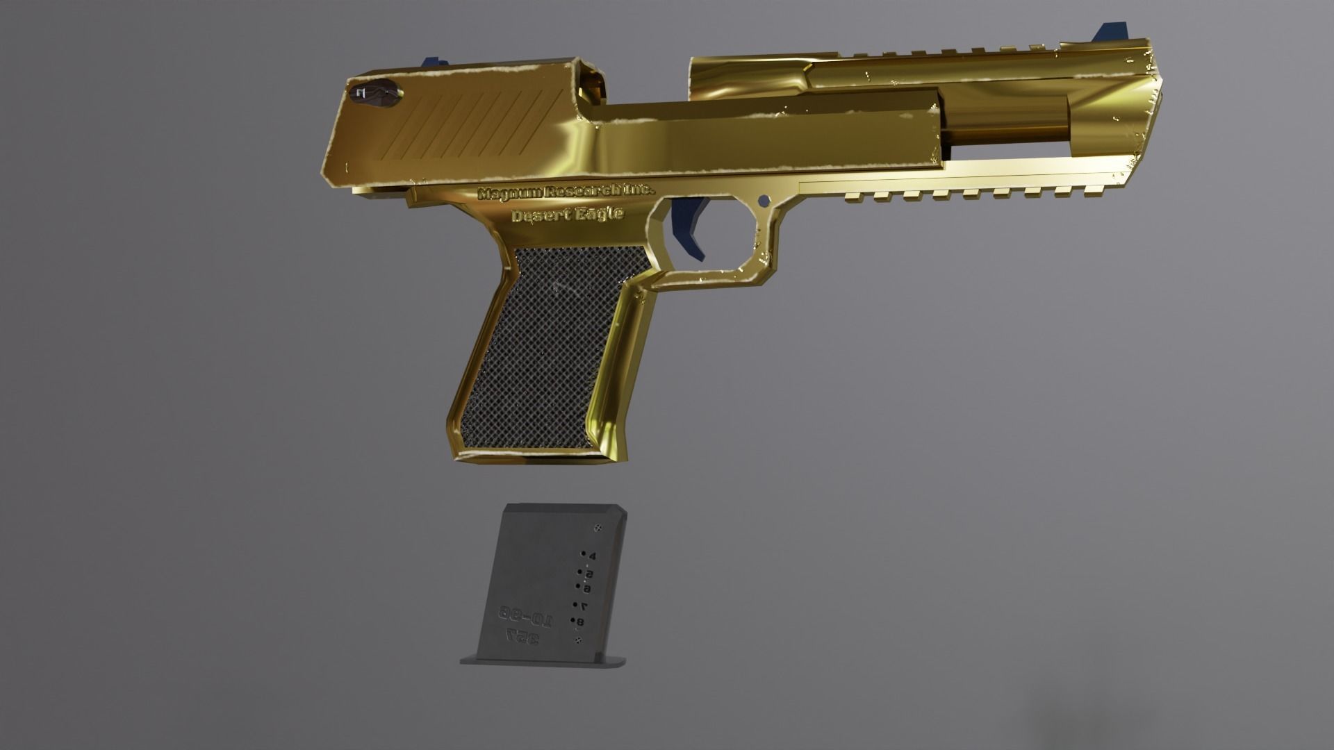 Desert Eagle Low-Poly Handgun free VR / AR / low-poly 3D model | CGTrader