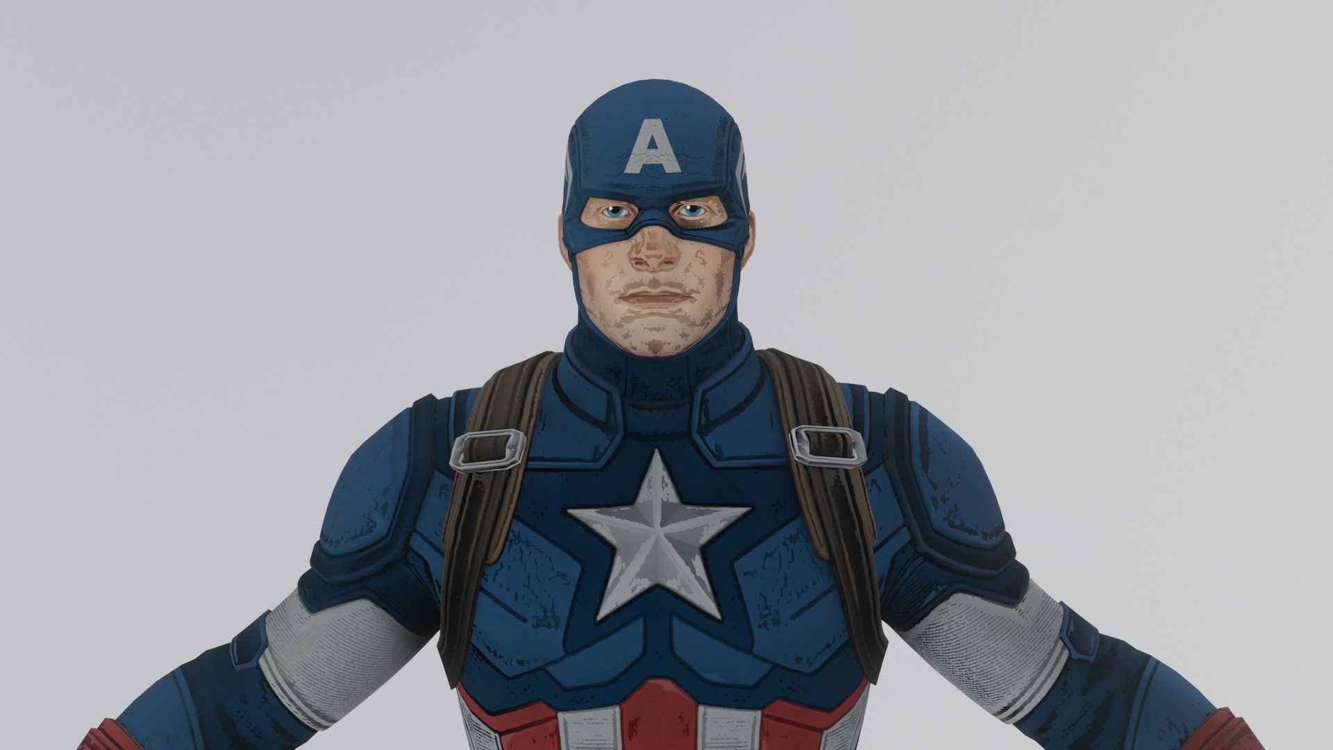 Captain America cartoon 3D model | CGTrader