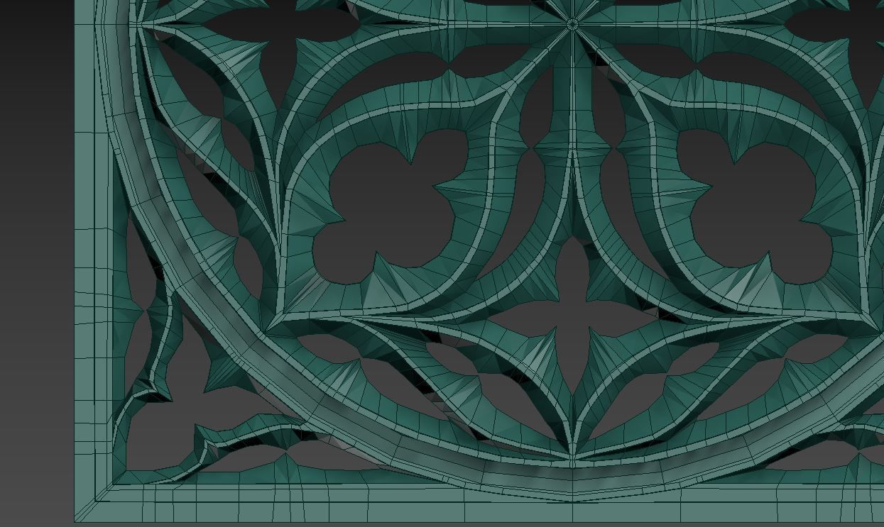 Medieval Gothic ornament 3D model 3D printable | CGTrader