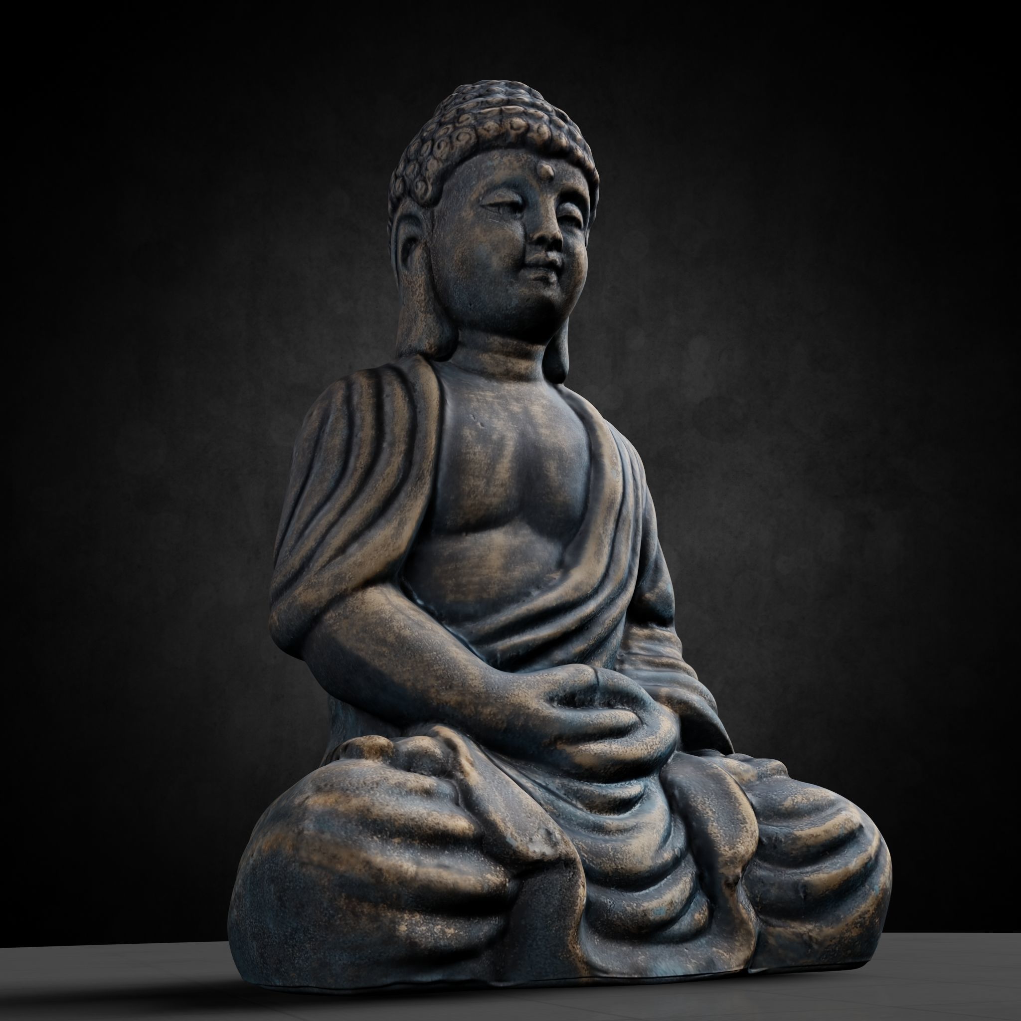 3D model Buddha Photorealistic PBR VR / AR / low-poly | CGTrader
