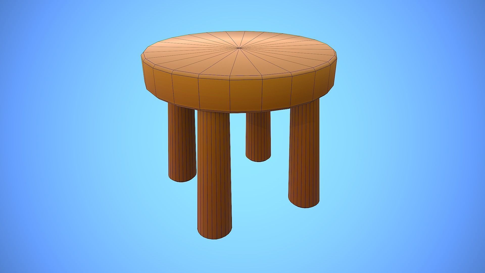 3D model STOOL CHAIR CARTON STYLIZED VR / AR / low-poly | CGTrader