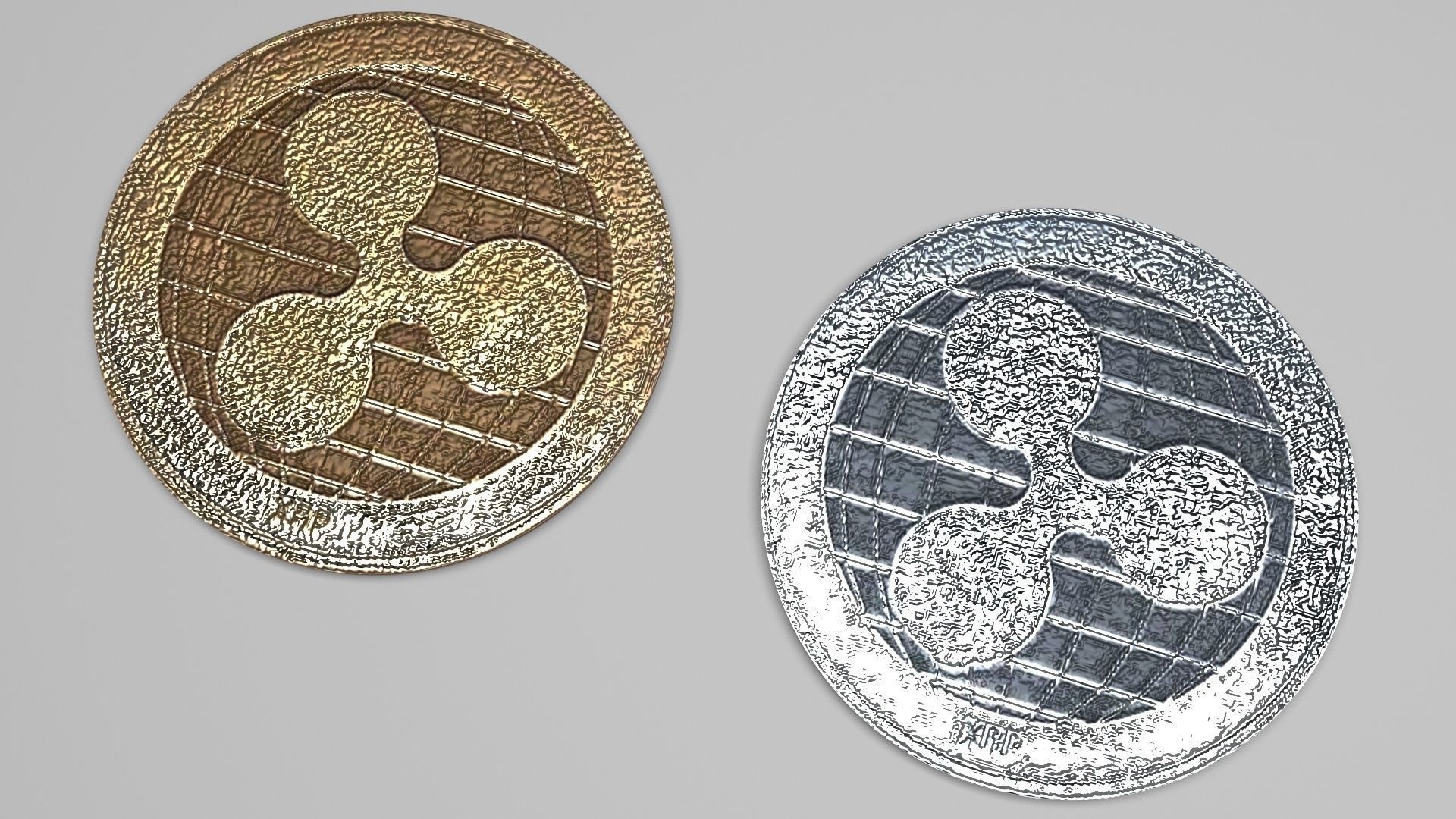 Ripple Coin Model 3D model | CGTrader