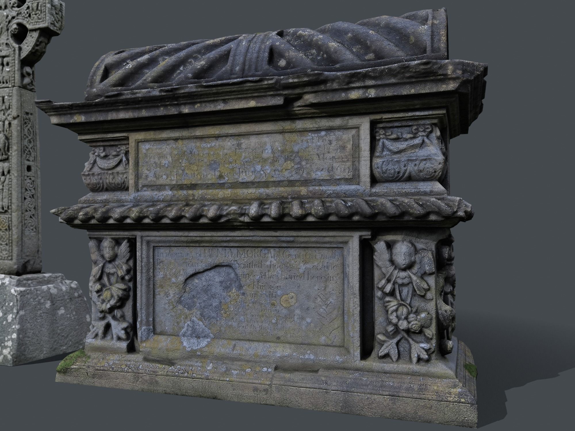 3D model Tomb and a Cross realistic models VR / AR / low-poly | CGTrader