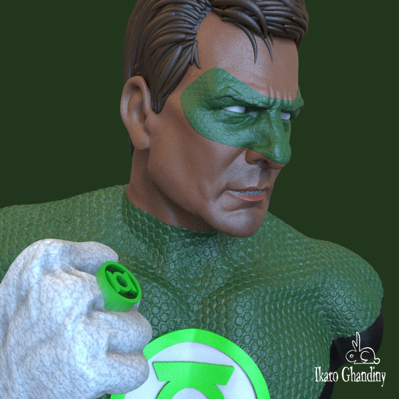 Hal Jordan 3D model 3D printable | CGTrader