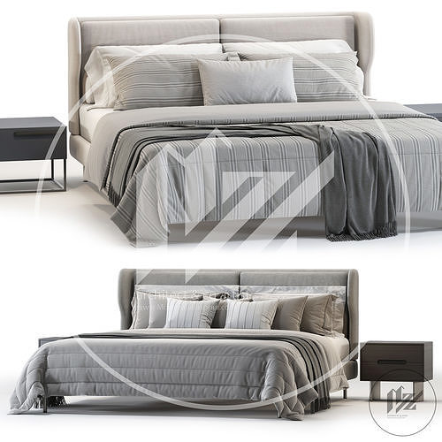 Bonaldo River Bed 3D model | CGTrader