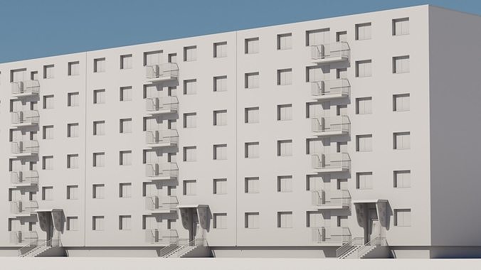 3D model Eastern European Building 016 VR / AR / low-poly | CGTrader