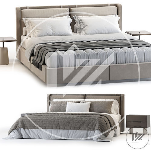 Domkapa Kelsi Bed 3D model | CGTrader