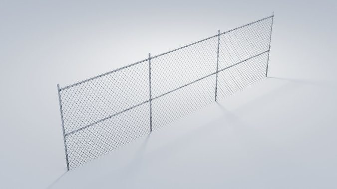3D model Clean and Rusty Chain Link Fence VR / AR / low-poly | CGTrader