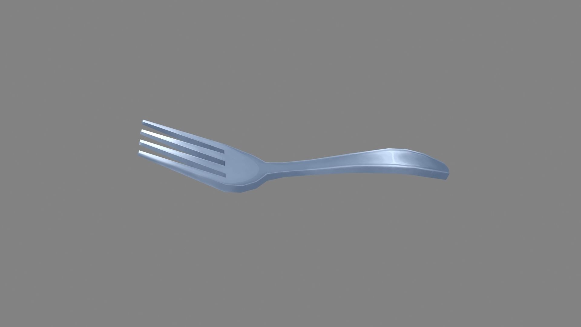 3D model Cartoon Silver Fork VR / AR / low-poly | CGTrader