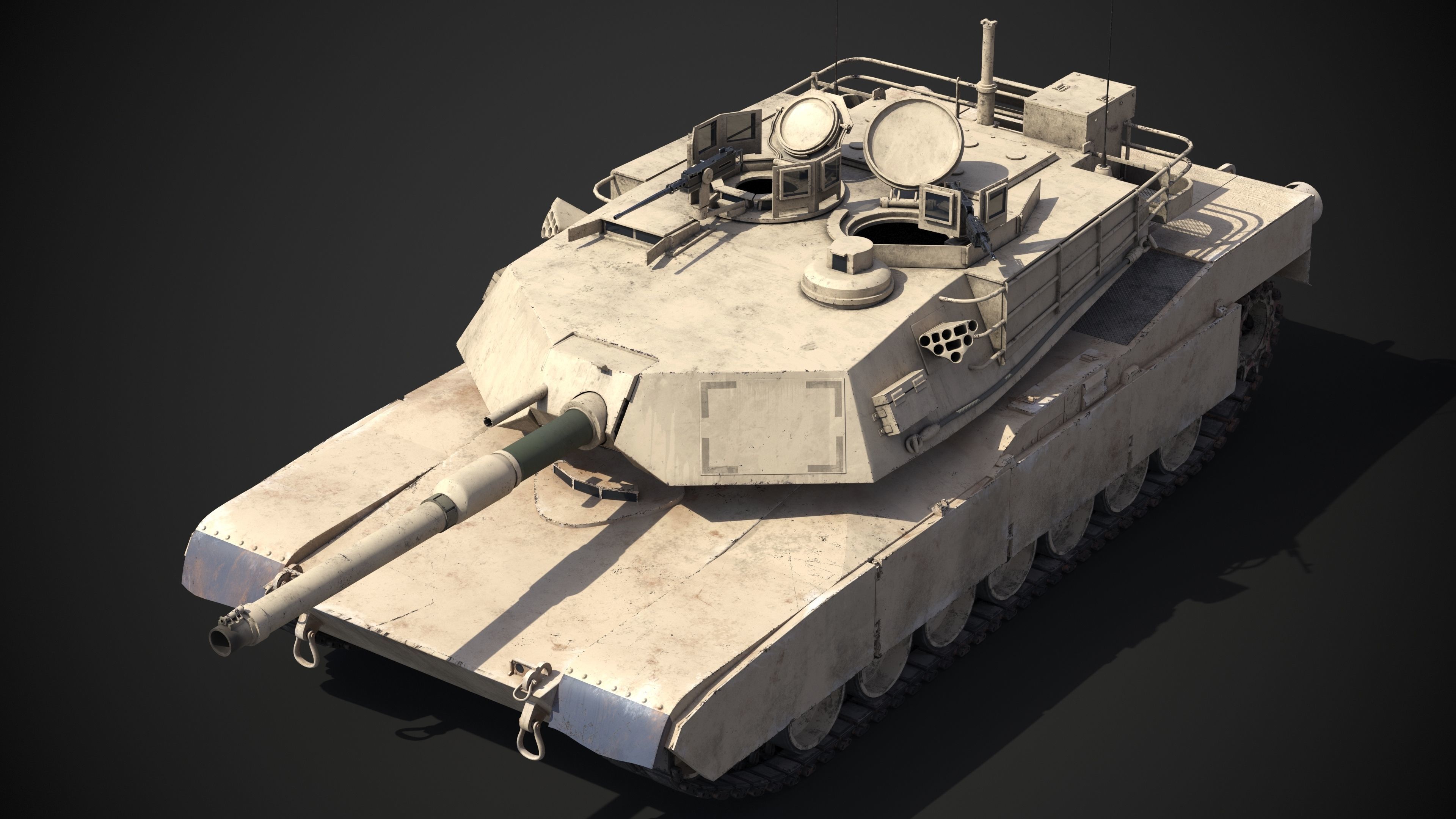 M1A2 Abrams Rigged 3D model animated rigged | CGTrader
