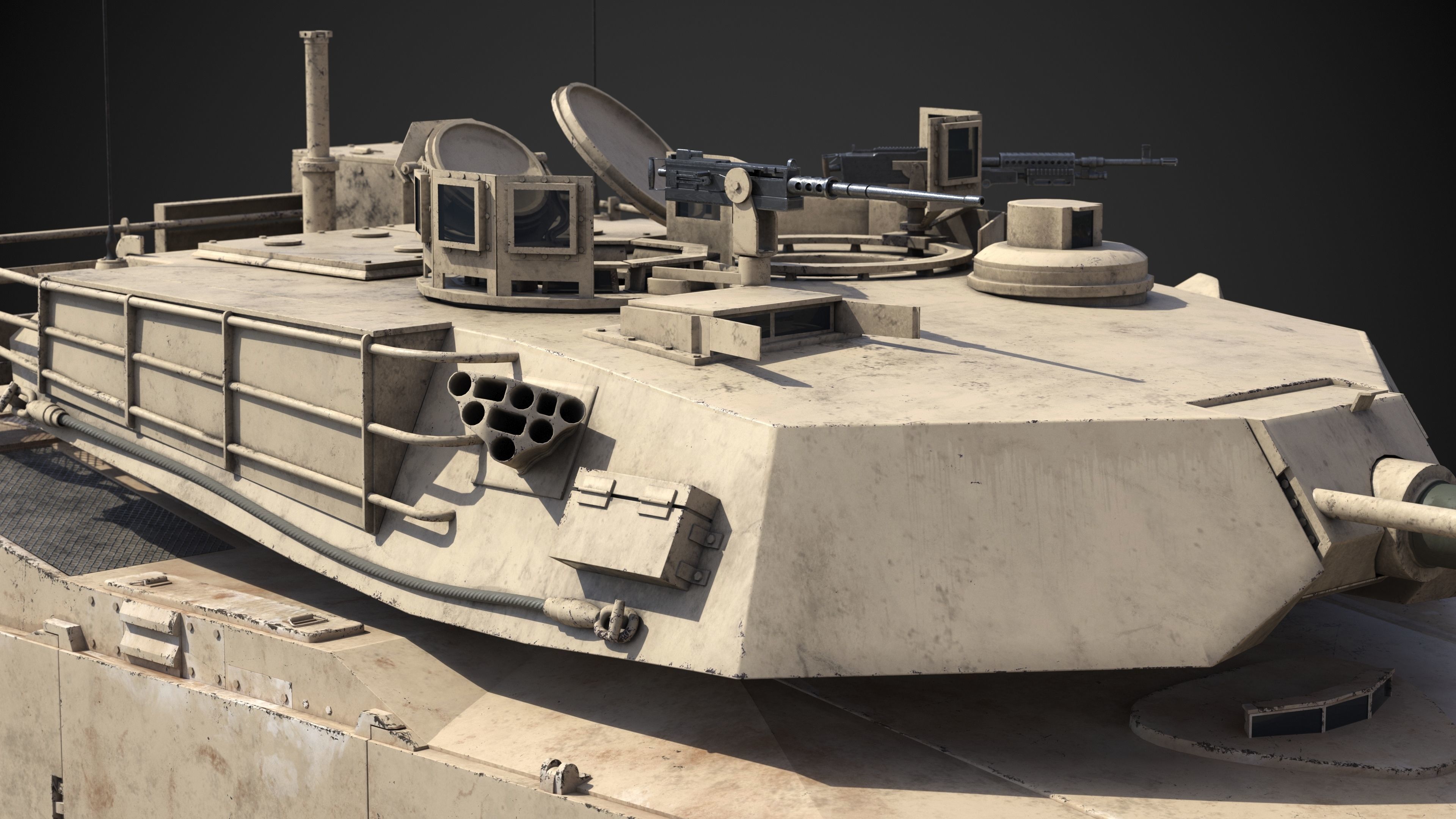 M1A2 Abrams Rigged 3D model animated rigged | CGTrader