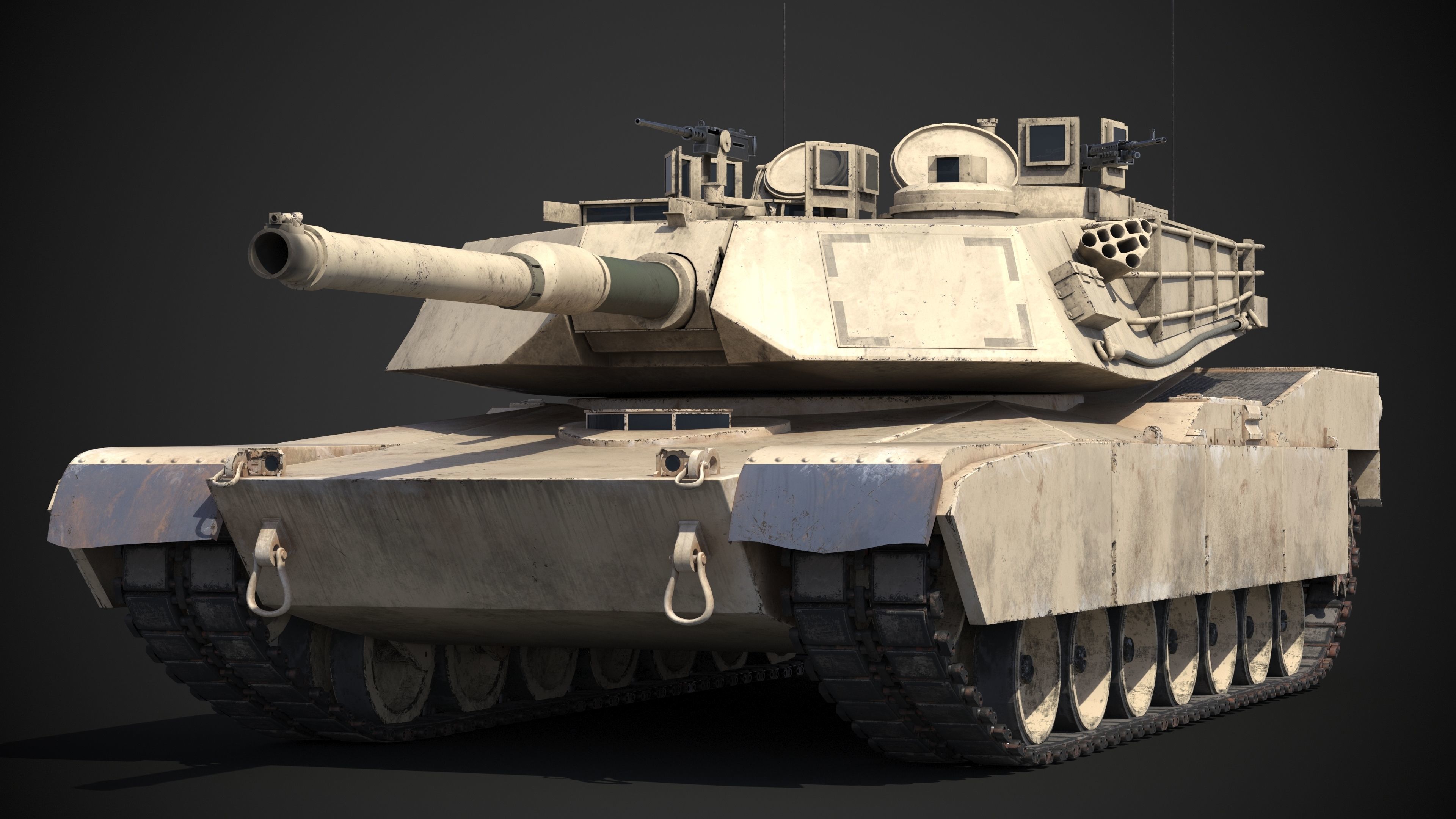 M1A2 Abrams Rigged 3D model animated rigged | CGTrader