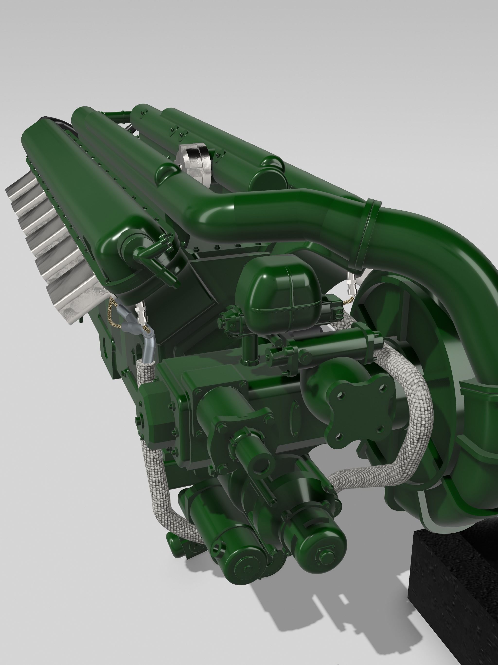 Daimler Benz DB600 V12 Supercharged Engine 3D model 3D printable | CGTrader
