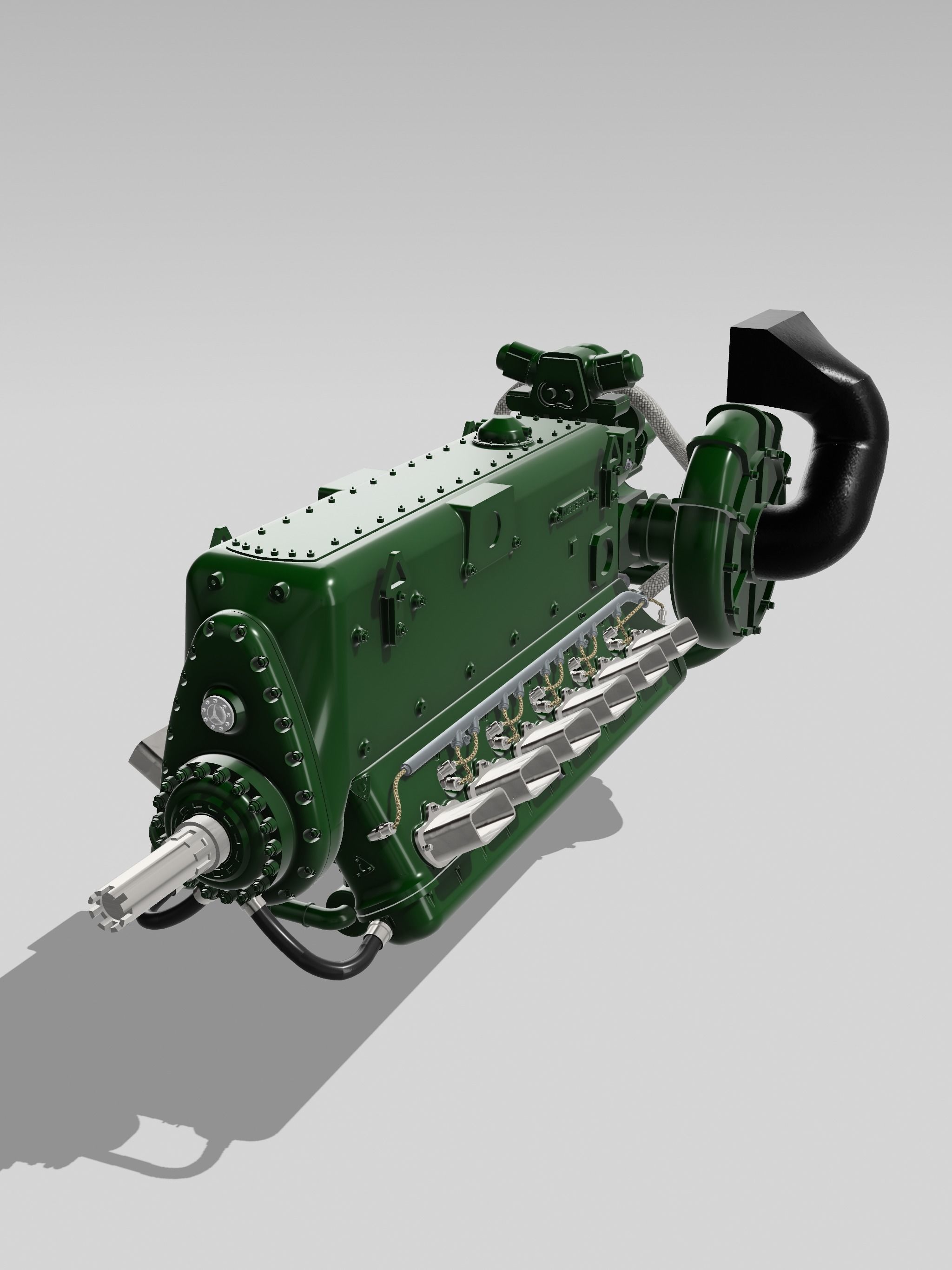 Daimler Benz DB600 V12 Supercharged Engine 3D model 3D printable | CGTrader