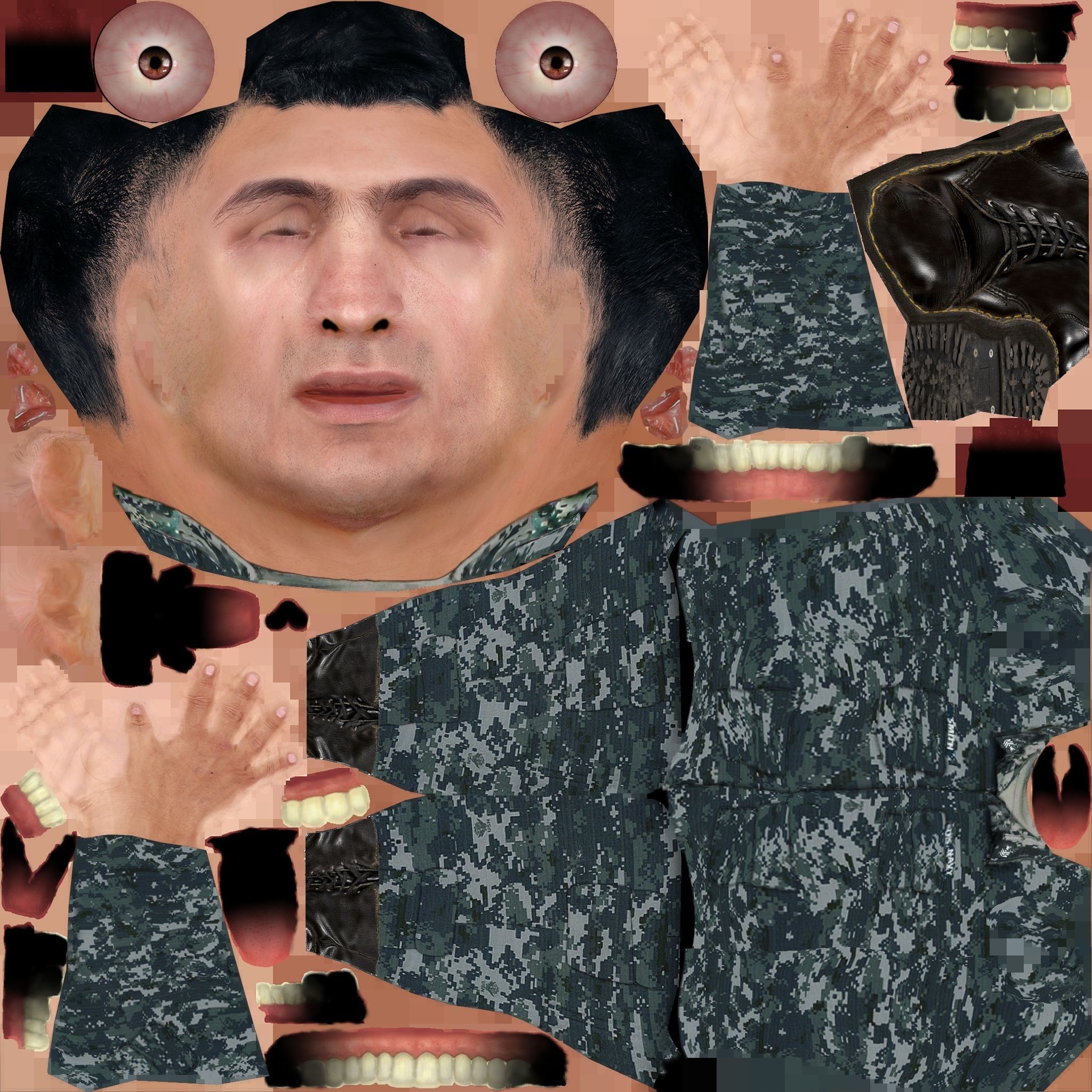 3D model 3D Character - low poly game character VR / AR / low-poly ...