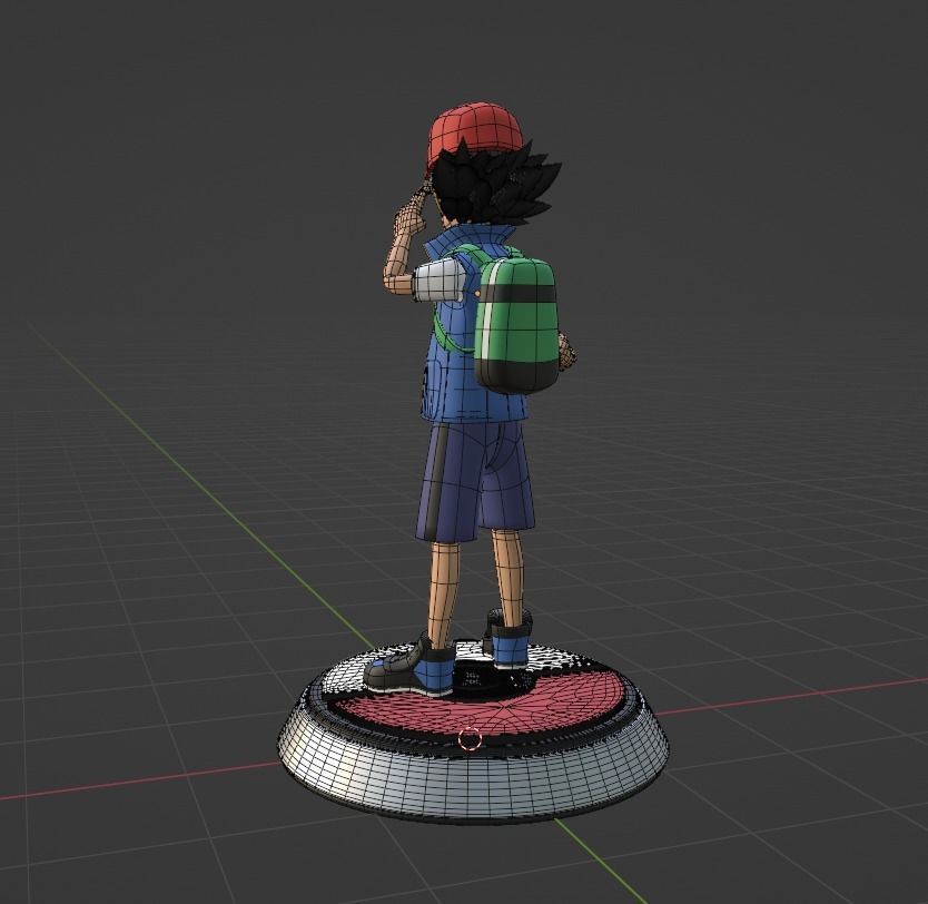 Ash Ketchum - Pokemon 3D model rigged | CGTrader