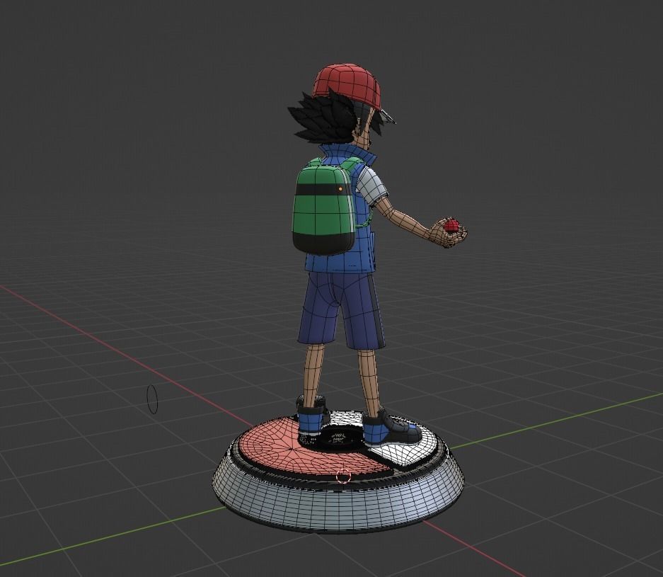 Ash Ketchum - Pokemon 3D model rigged | CGTrader