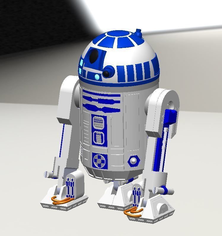 R2-D2 Star wars robot 3D model 3D printable | CGTrader