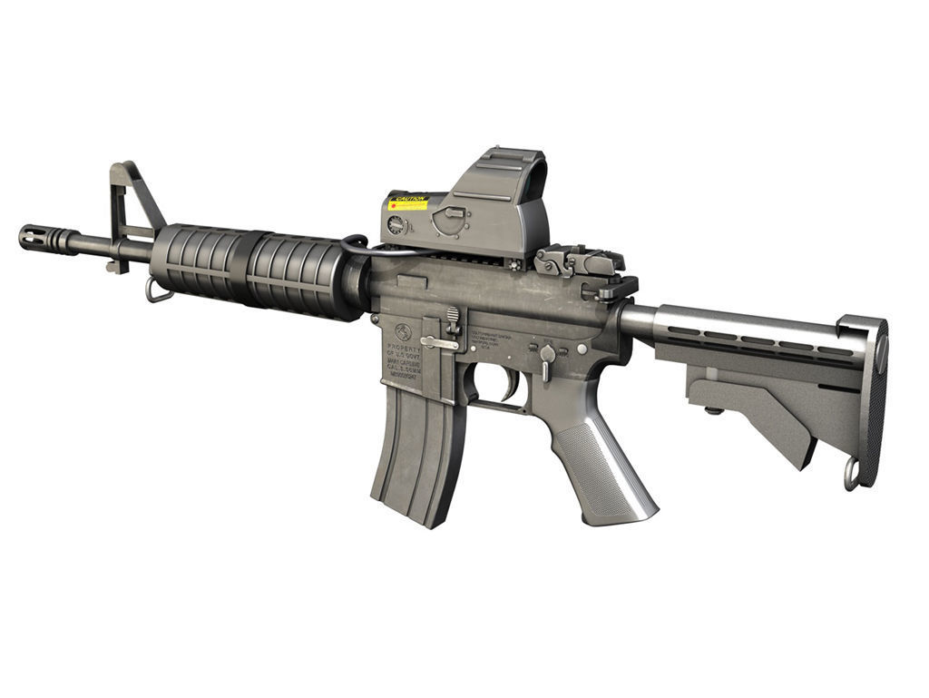 Colt M4A1 Commando MARS 3D model | CGTrader