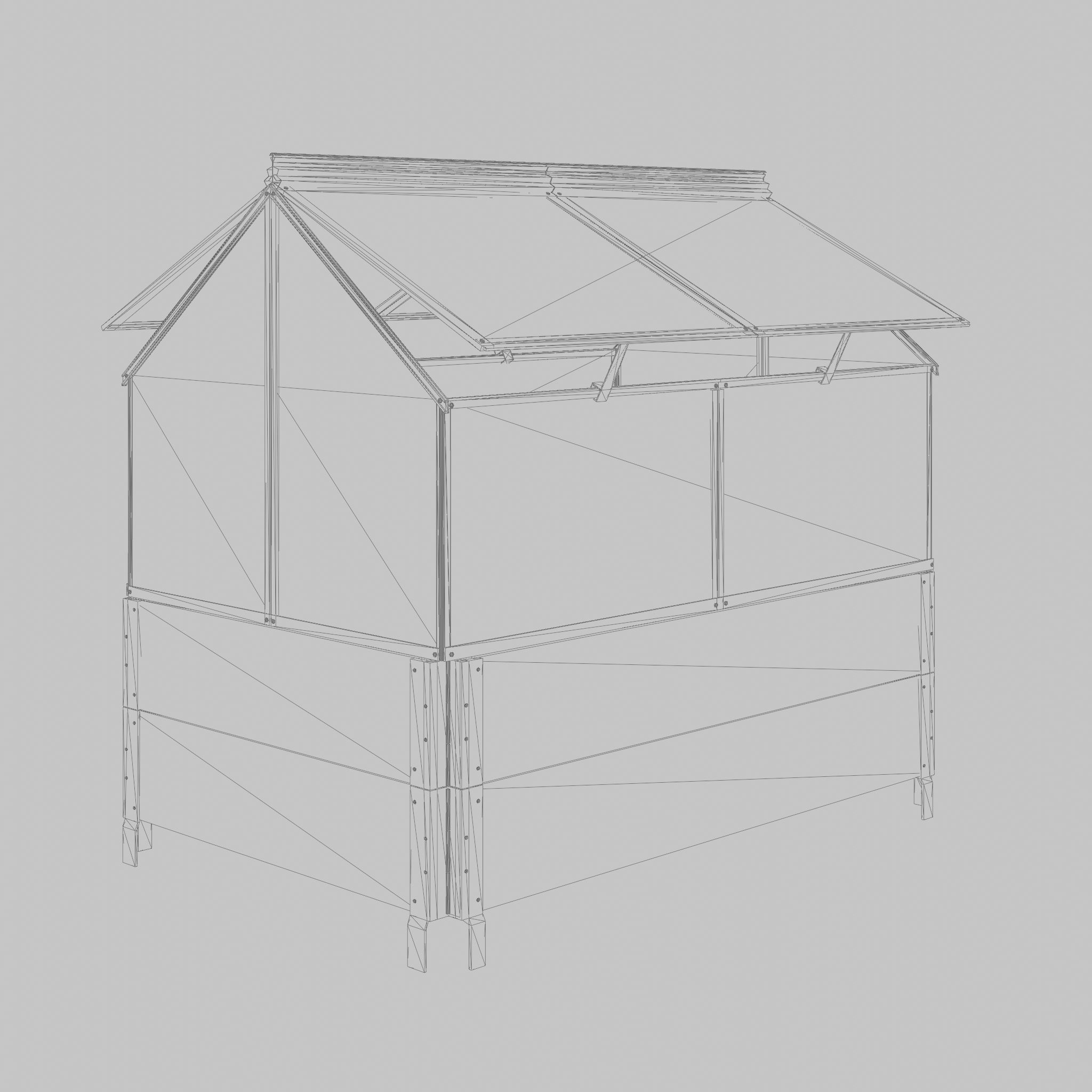 3D model Greenhouse Gaia 3D Model VR / AR / low-poly | CGTrader