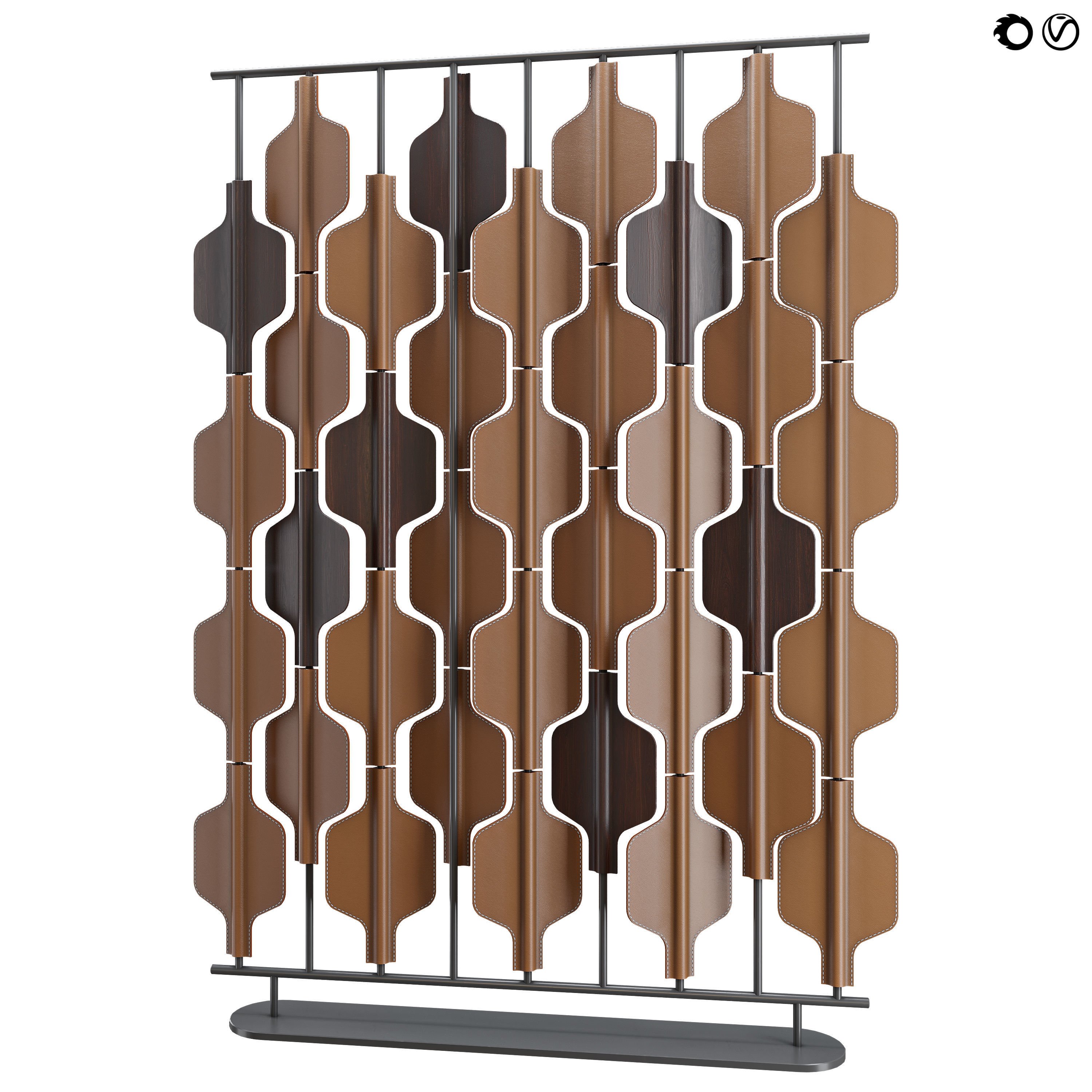 Wooden room divider RO 3D model | CGTrader