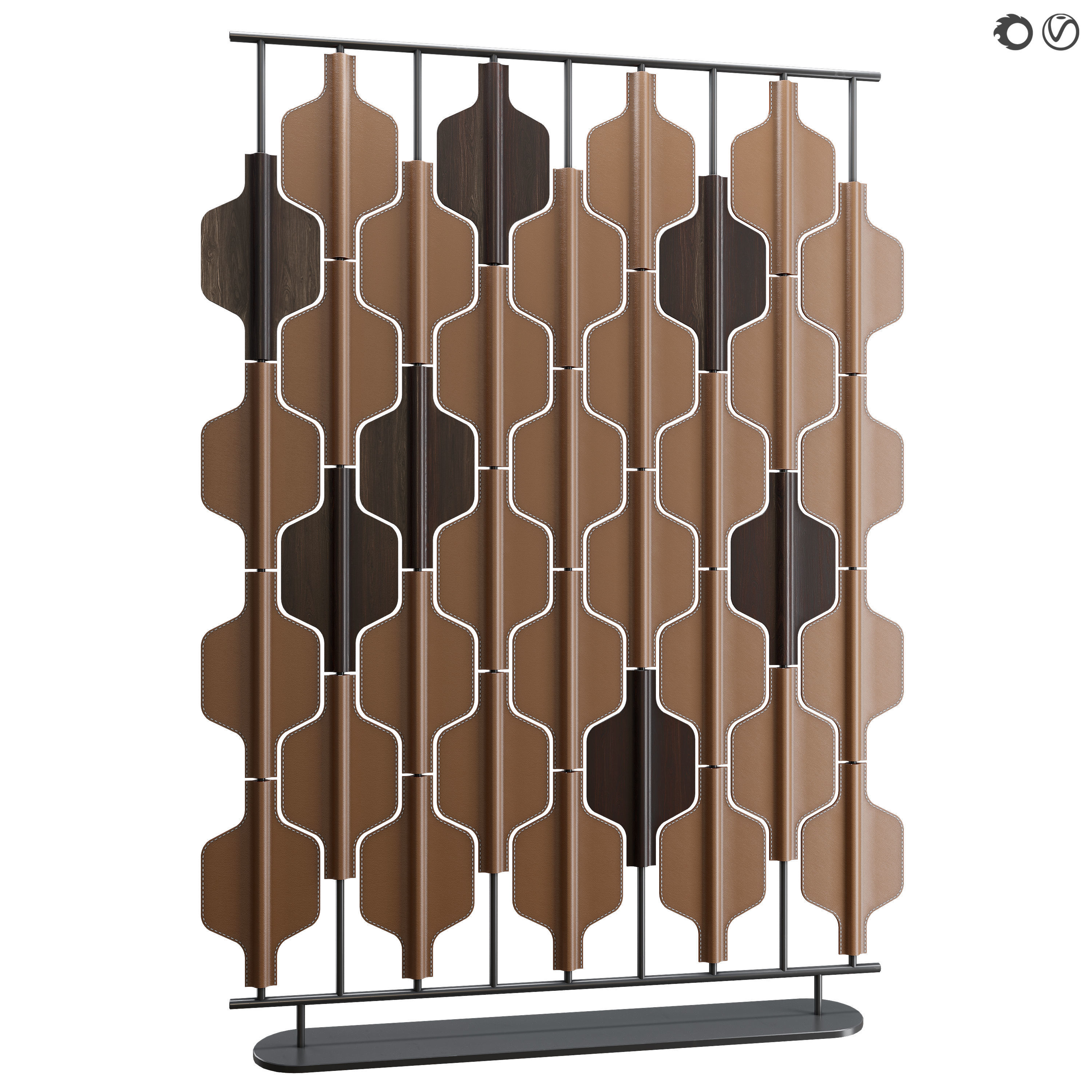 Wooden room divider RO 3D model | CGTrader