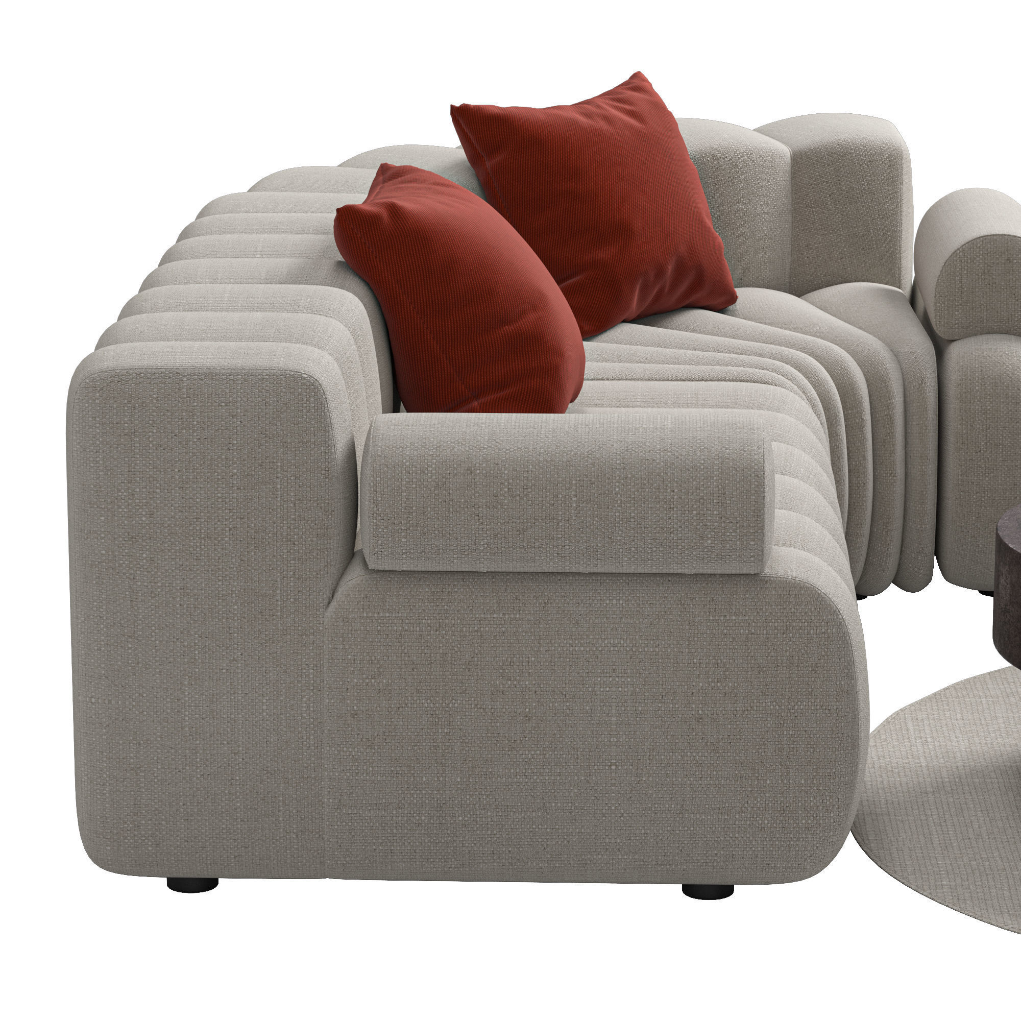 STUDIO SOFA ARMREST MODULE 3D model | CGTrader