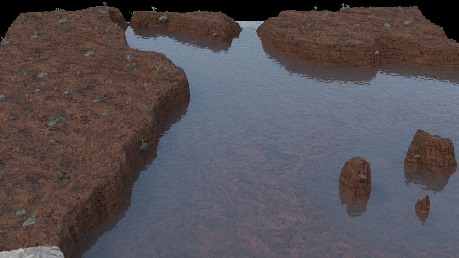 Modular Landscape Ground free 3D model | CGTrader