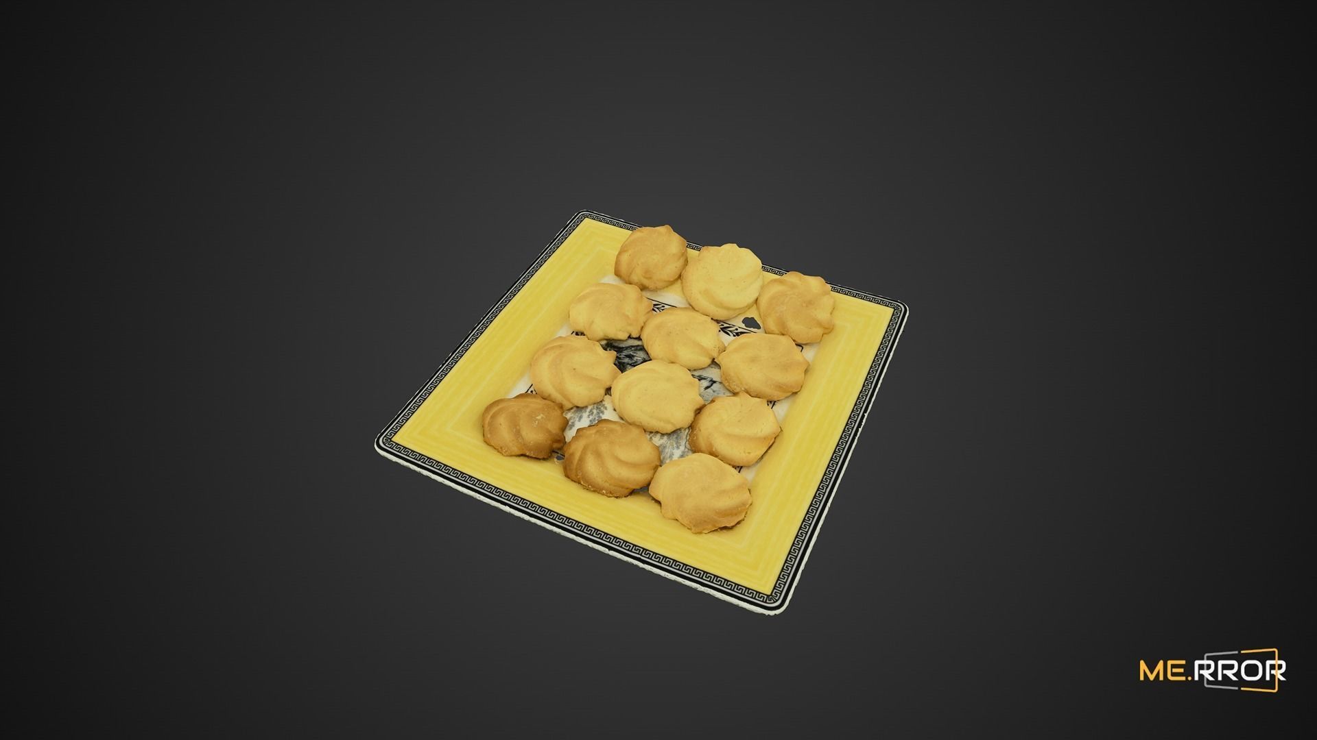 3D model Game Ready Butter Cookie VR / AR / low-poly | CGTrader