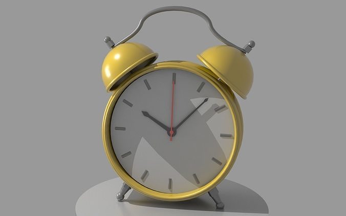 Alarm clock 3D model rigged | CGTrader