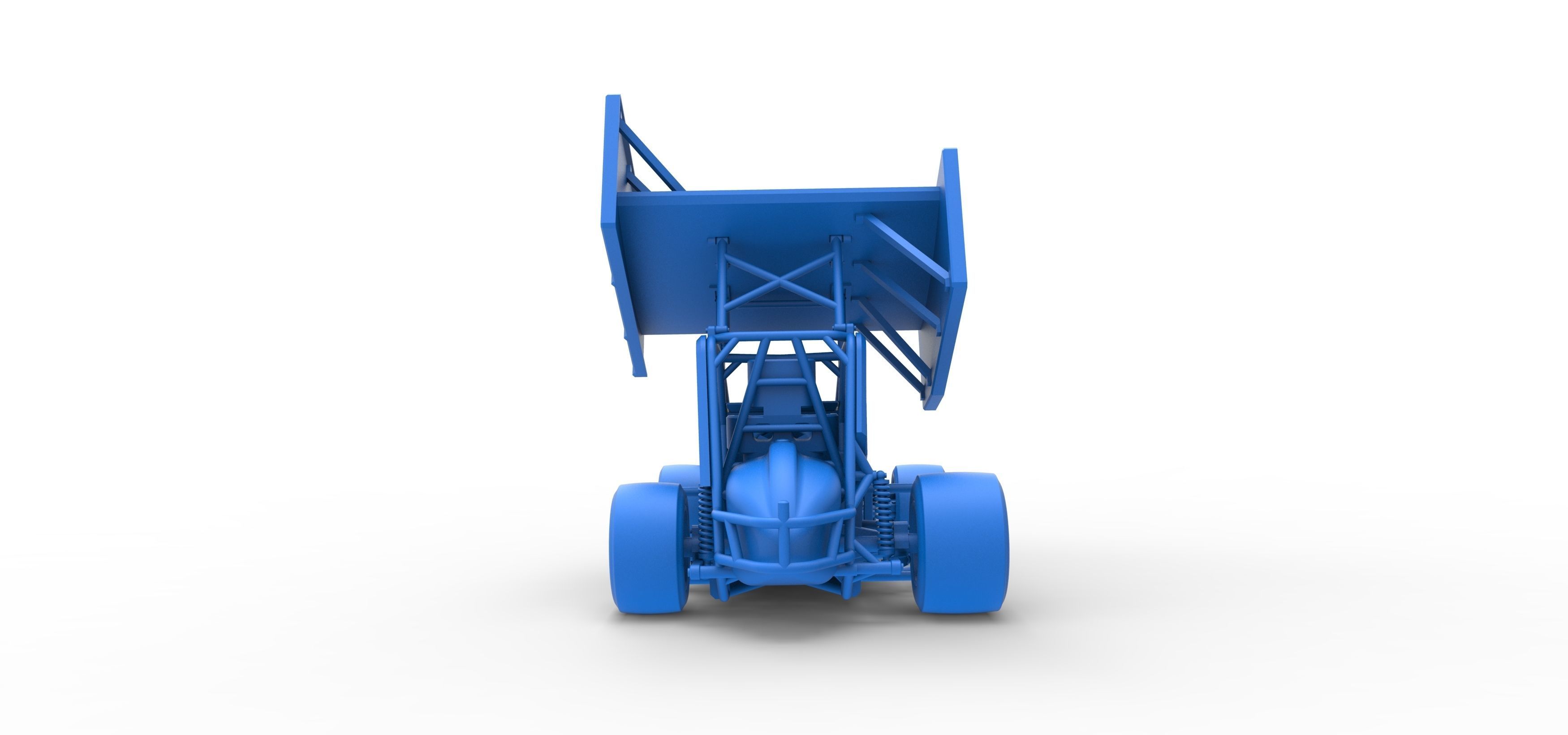 Diecast Pavement Winged Sprint car Scale 1 to 25 3D model 3D printable ...