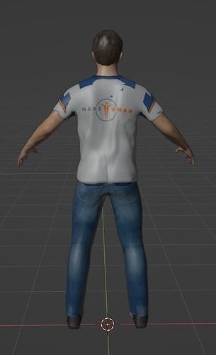 male character rig 3D model rigged | CGTrader
