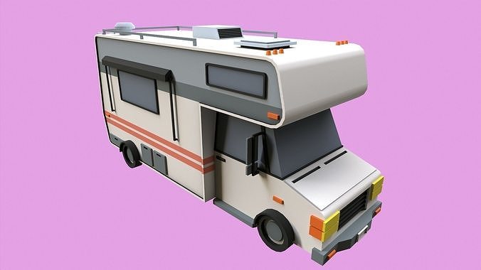 3D model Lowpoly Camper VR / AR / low-poly | CGTrader