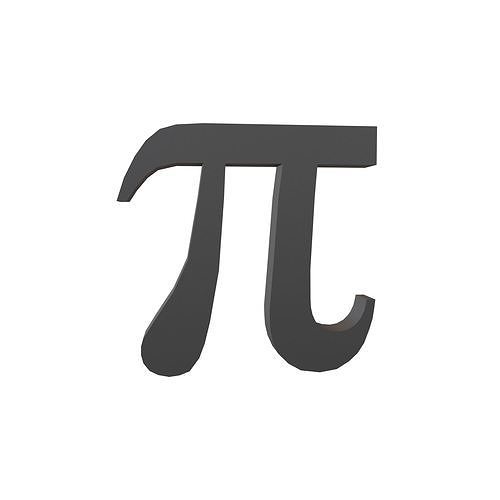 3D model Pi Symbol V1 001 VR / AR / low-poly | CGTrader