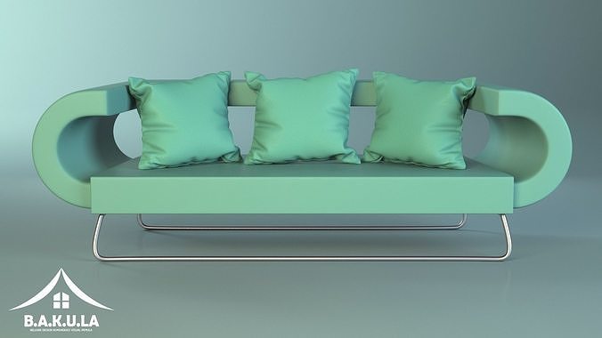 Green Sofa 3D model | CGTrader