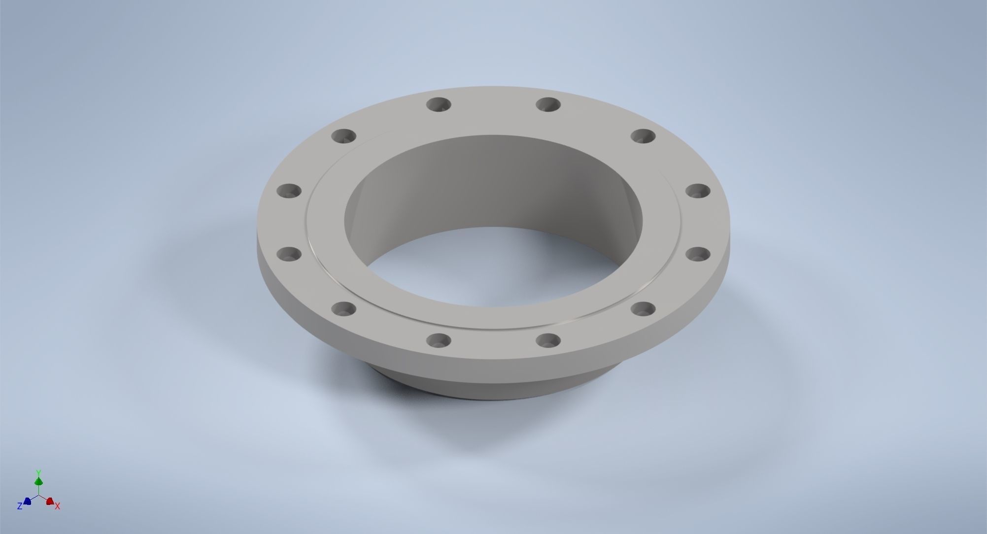 Weld-neck flanges 12 inches ASME-ANSI 3D model 3D printable | CGTrader