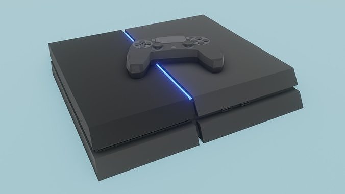 3D model Low Poly Playstation 4 Fat VR / AR / low-poly | CGTrader