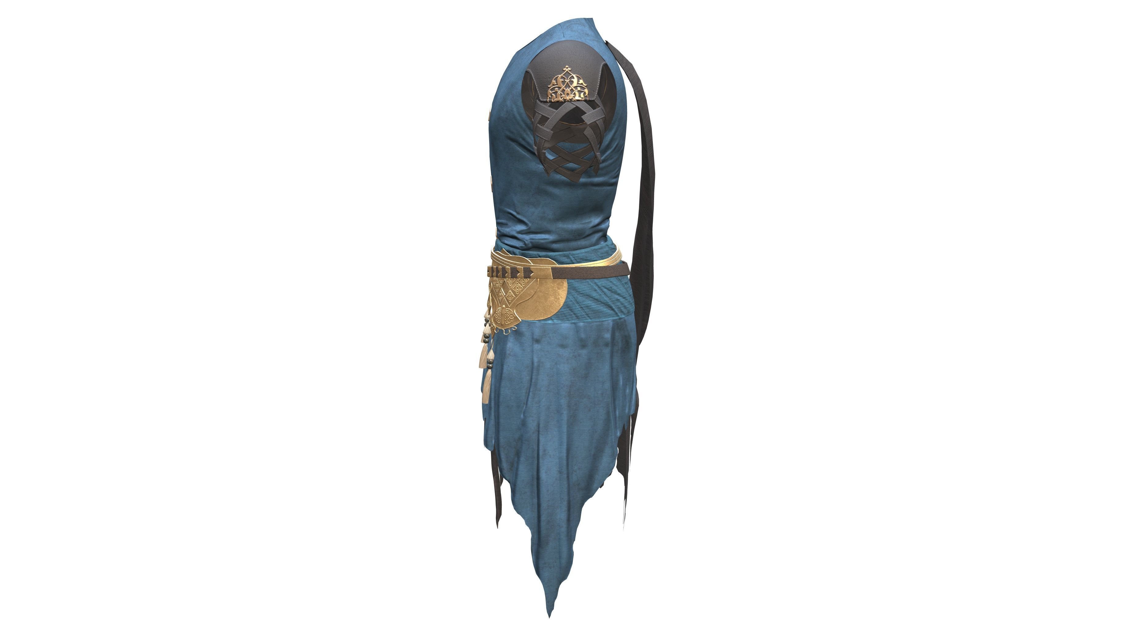 3D model Medieval Assasin Outfit VR / AR / low-poly | CGTrader