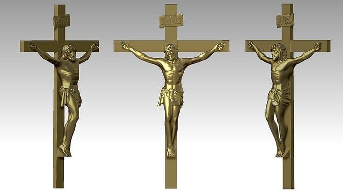 Jesus Christ on the Cross 3D model 3D printable | CGTrader