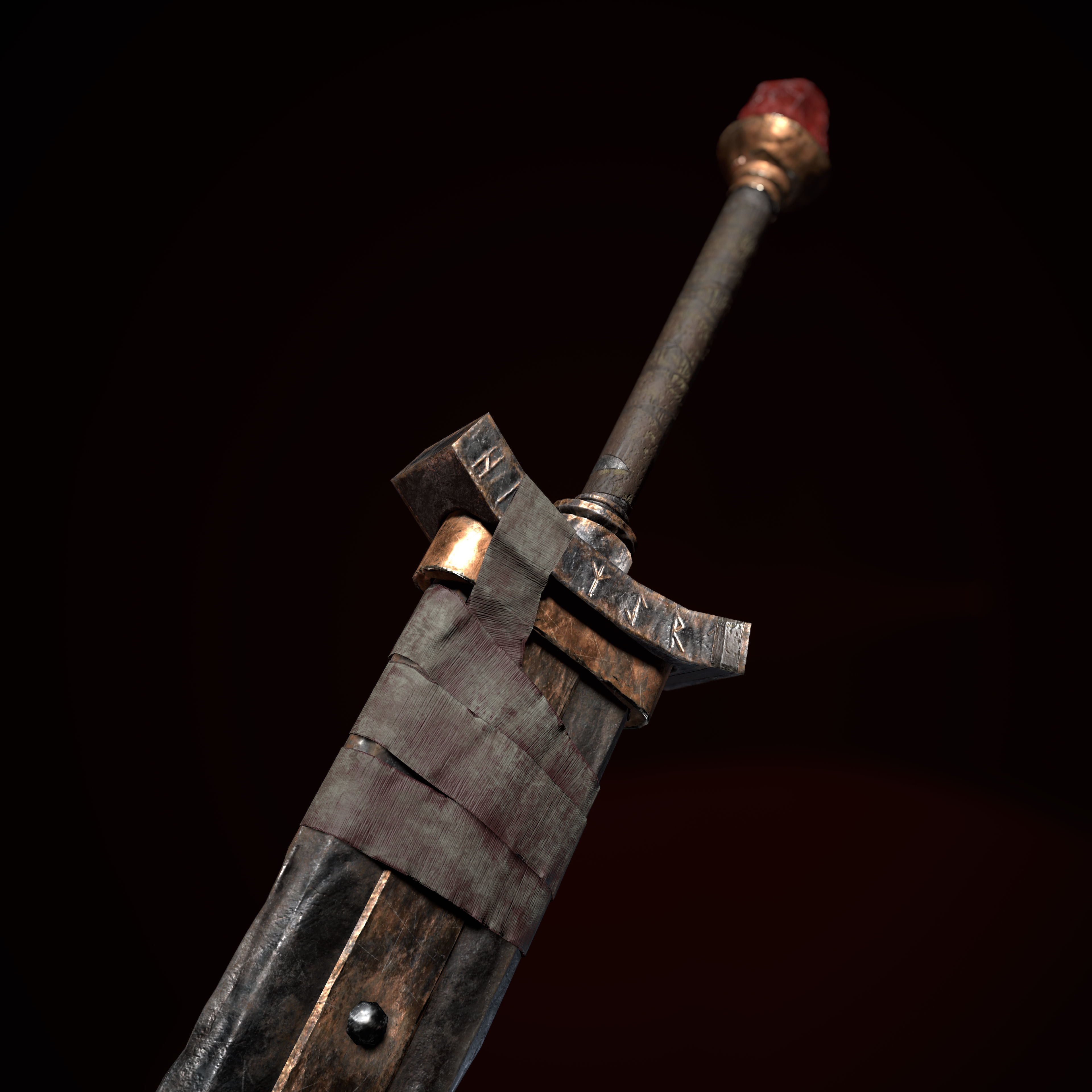 3D model Viking axe Viking war hammer Great viking sword Viking shields ...